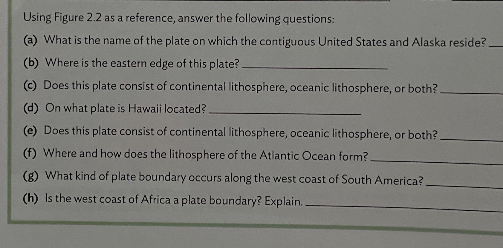 Solved Using Figure 2.2 ﻿as a reference, answer the | Chegg.com