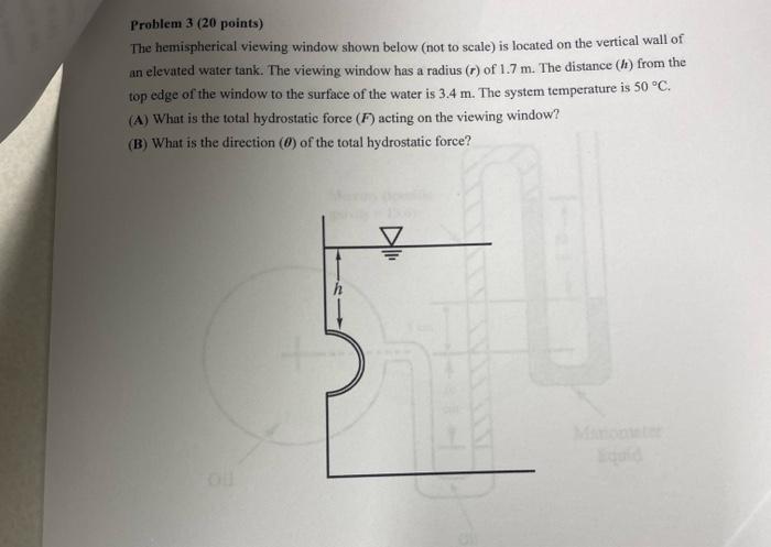 Solved Problem 3 20 Points The Hemispherical Viewing 