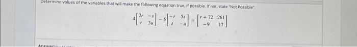 Solved Determine values of the variables that will make the | Chegg.com Solved Determine values of the variables that will make the | Chegg.com