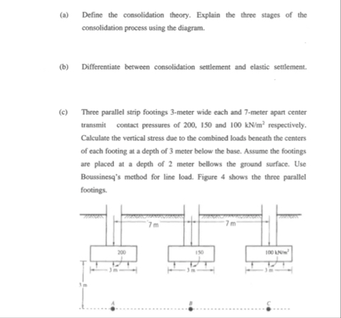 Solved (a) ﻿Define the consolidation theory. Explain the | Chegg.com