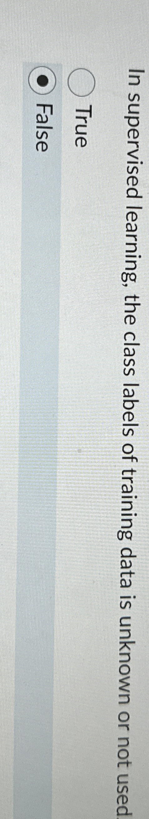 Solved In supervised learning, the class labels of training | Chegg.com