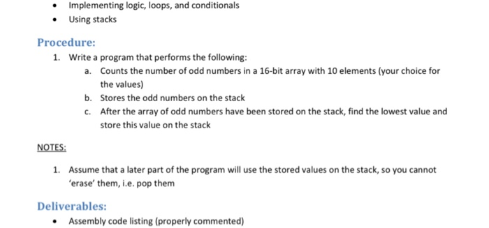 Solved Implementing Logic Loops And Conditionals • Using 