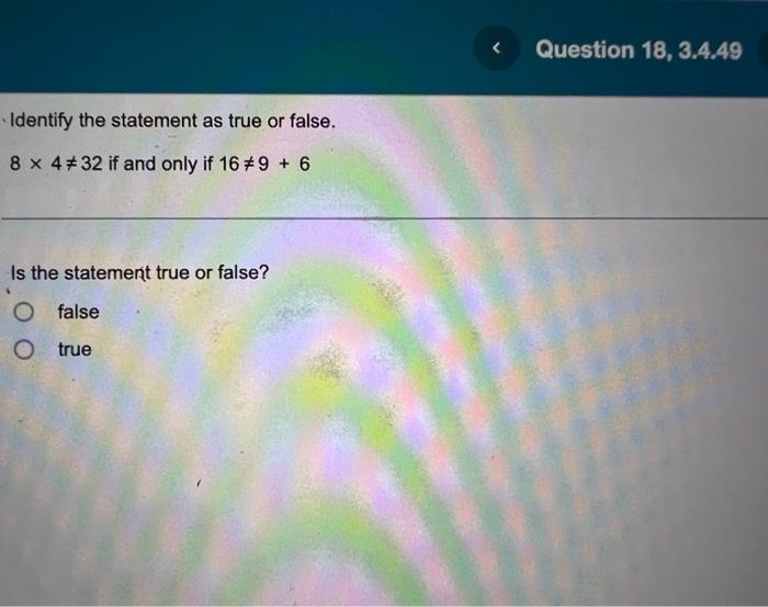 Solved Identify the statement as true or false. Sugar is | Chegg.com