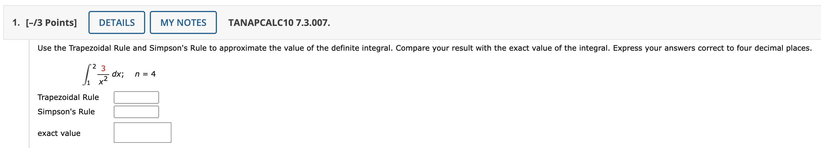 Solved Use the Trapezoidal Rule and Simpson's Rule to | Chegg.com