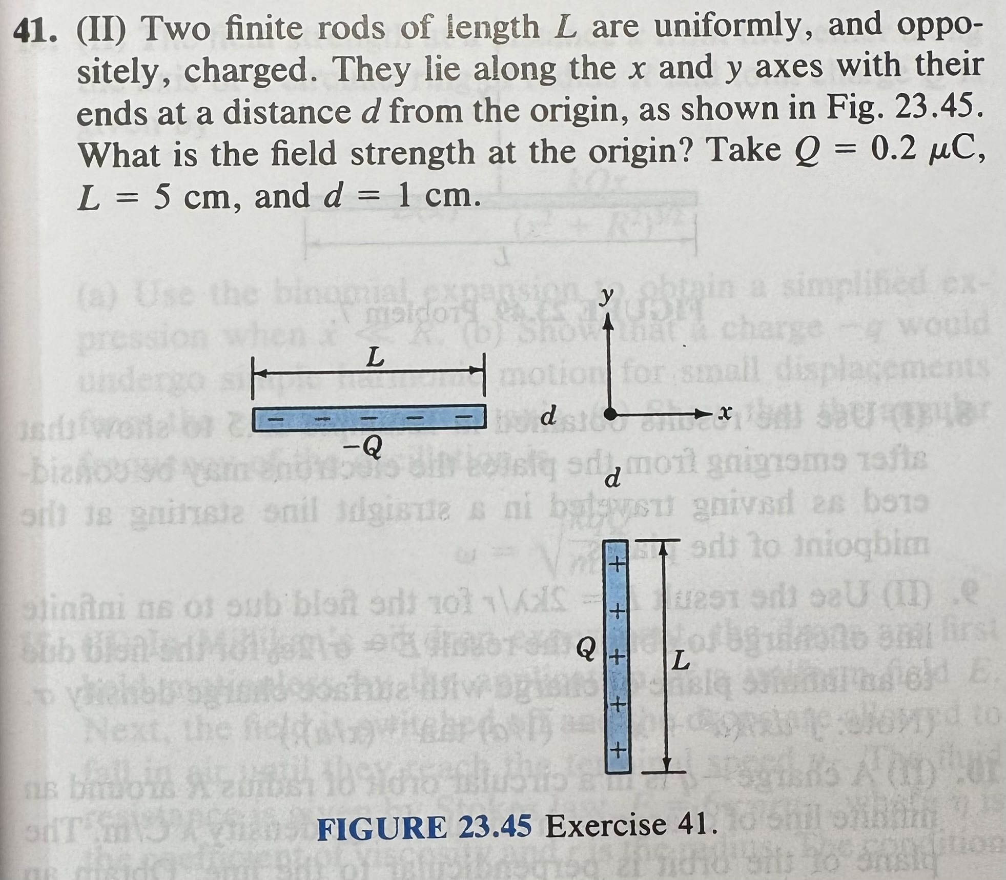 Solved Two finite rods of length L ﻿are uniformly, and | Chegg.com