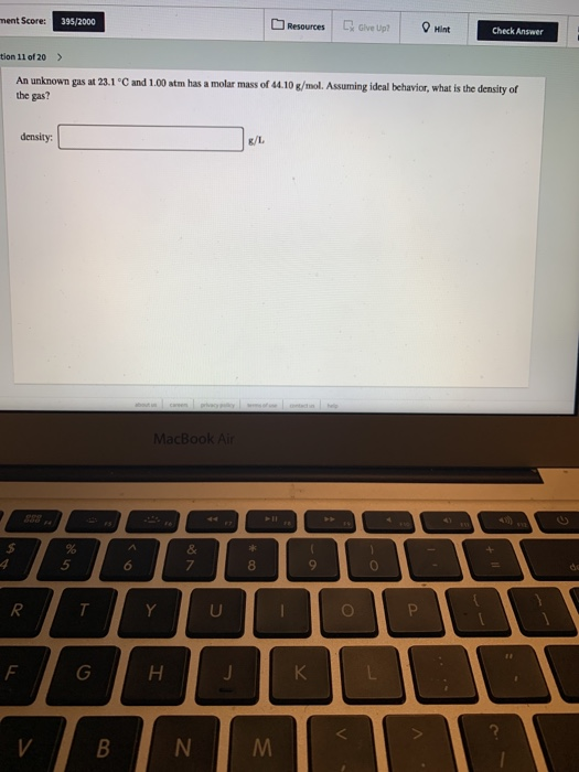 Solved ment Score: 395/2000 Resources C Give Up! Hint Check | Chegg.com Solved ment Score: 395/2000 Resources C Give Up! Hint Check | Chegg.com
