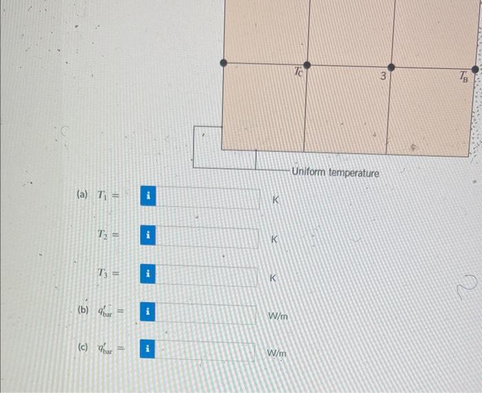 Solved Steady-state temperatures (K) at three nodal points | Chegg.com