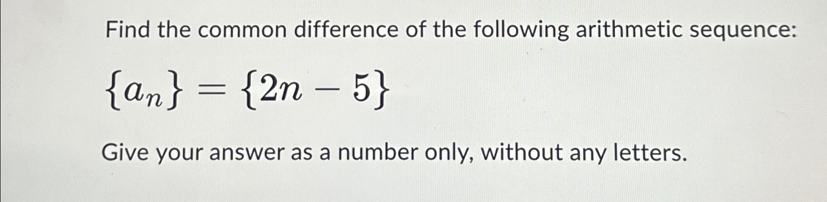 Solved Find the common difference of the following | Chegg.com