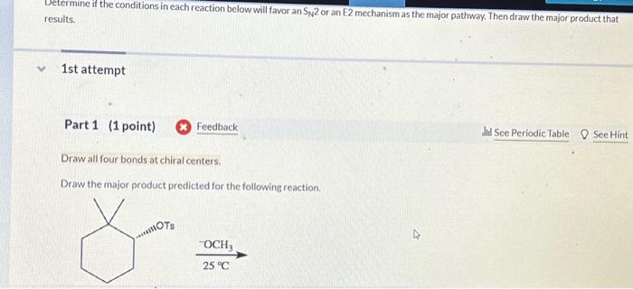 Solved Determine if the conditions in each reaction below | Chegg.com