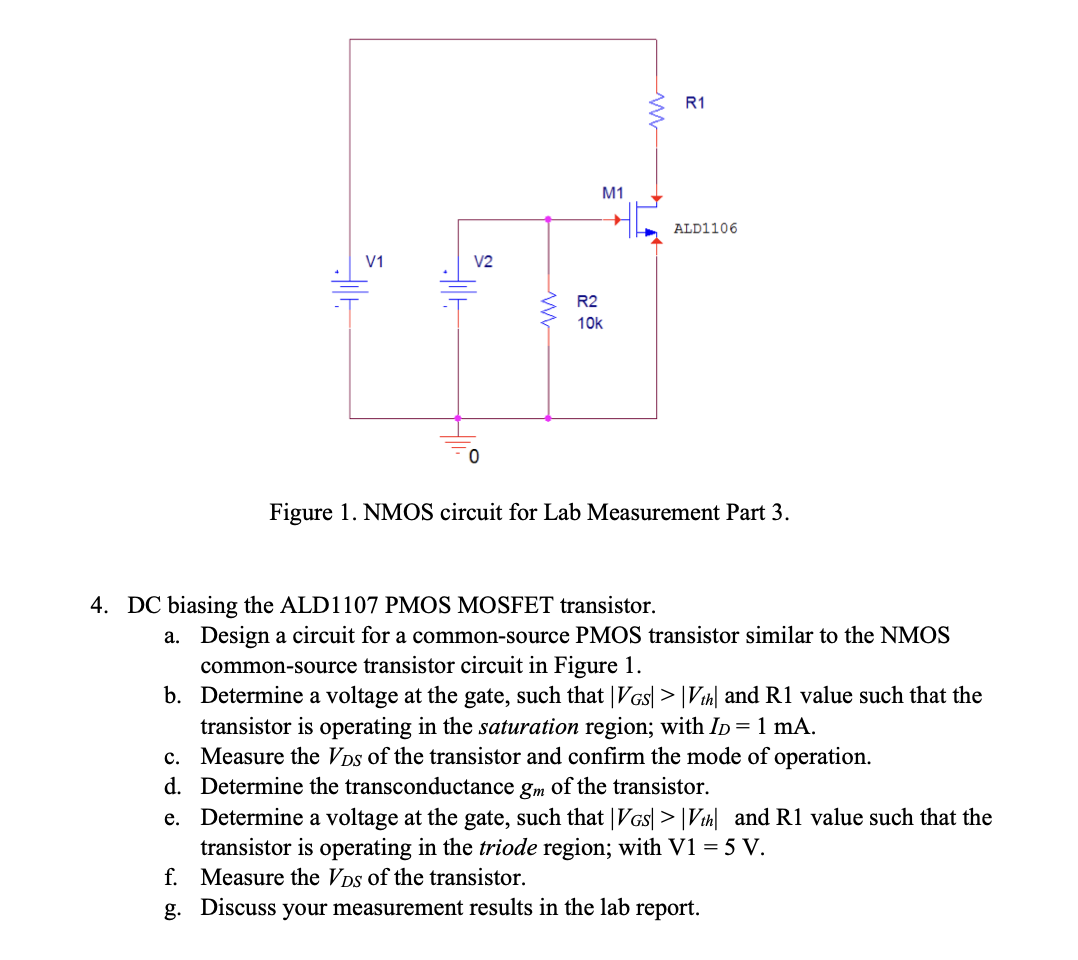A design A Circuit For A Common Source Pmos