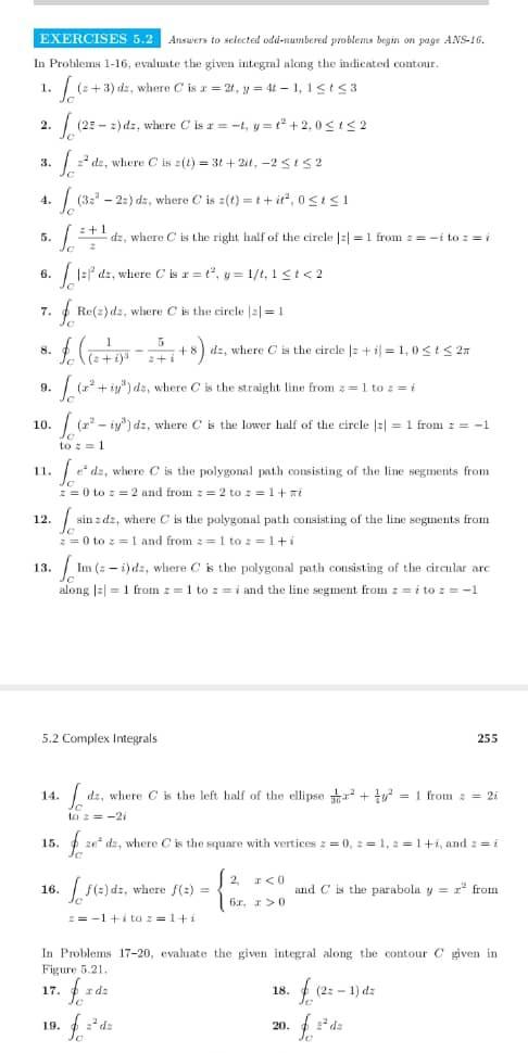 Solved EXERCISES 5.2 Answers to selected odd-numbered | Chegg.com