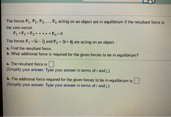 Solved The forces F1, F2, F3,---, Fn acting on an object are | Chegg.com