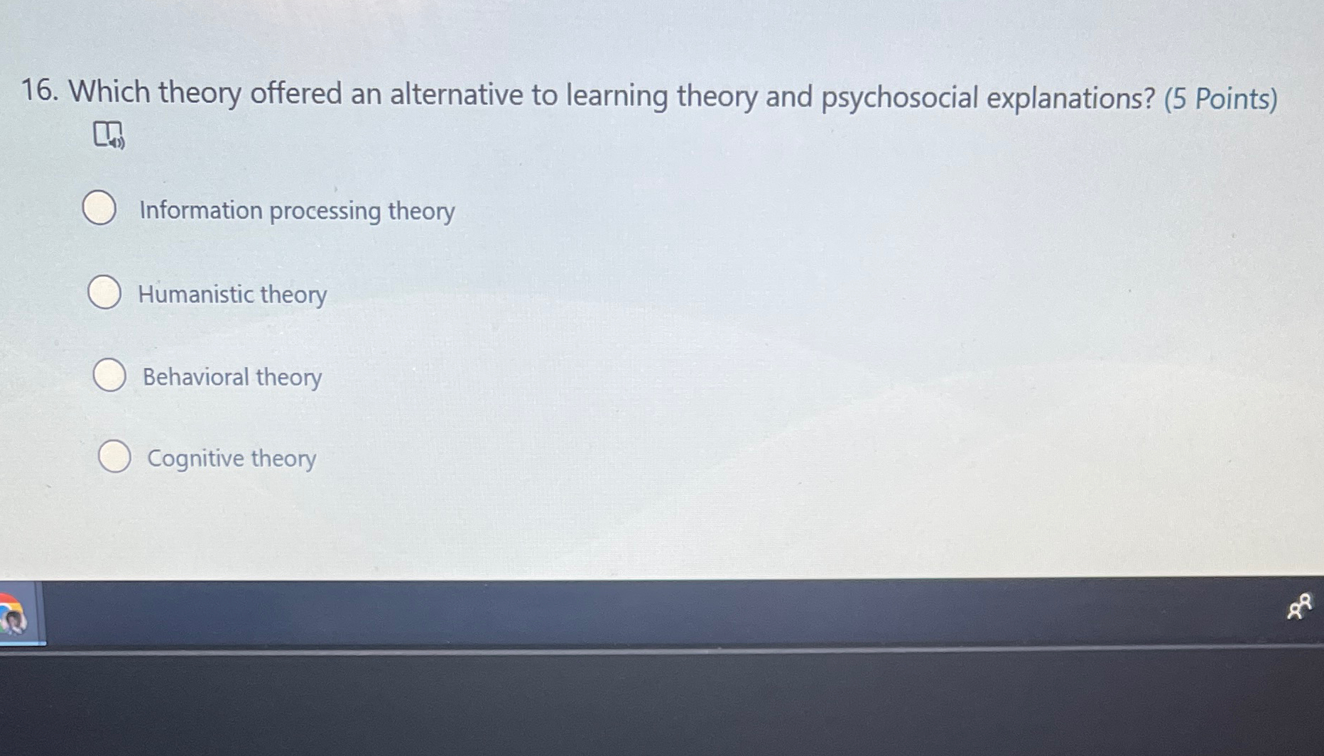 Solved Which theory offered an alternative to learning | Chegg.com
