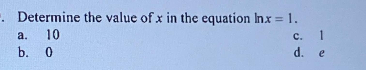 Solved Determine the value of x ﻿in the equation | Chegg.com