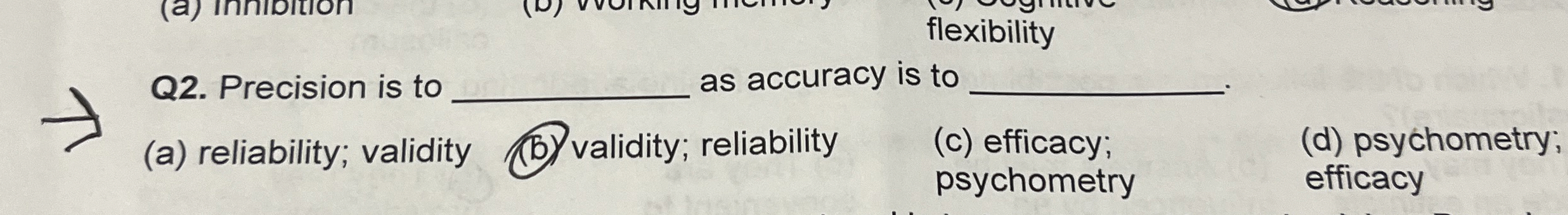 Solved Q2. ﻿Precision is to ﻿as accuracy is to q,q,(a) | Chegg.com