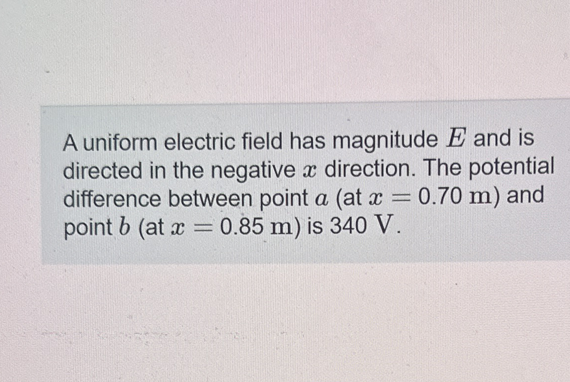 Solved A particle with charge +4.20 ﻿nC is in a uniform | Chegg.com