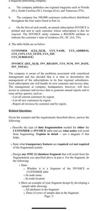 Solved Lab: Distributed Database Management Systems Read the | Chegg.com