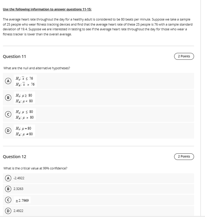 Solved Use the following information to ﻿answer questions | Chegg.com