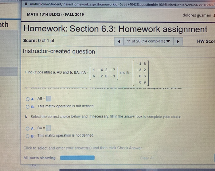 Solved Homework Section 6 3 Homework Assignment Score 0