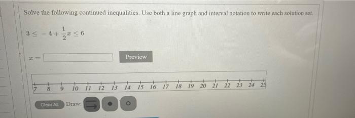 Solved Solve the following continued inequalities. Use both | Chegg.com
