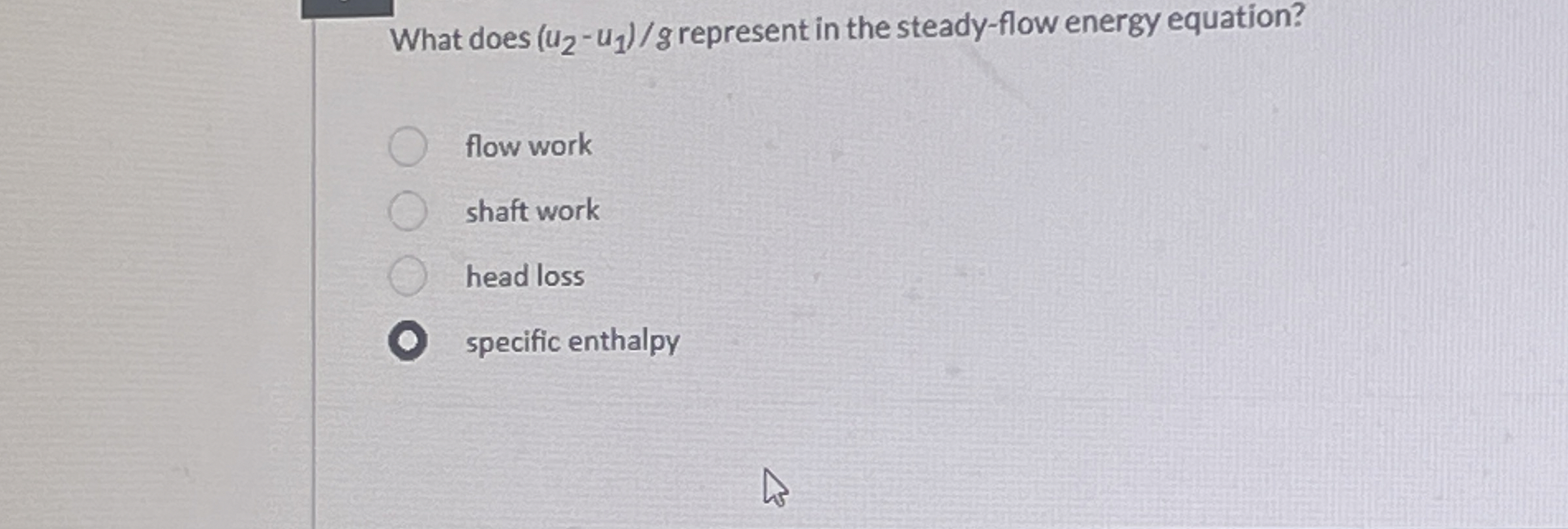 High Quality SOLUTION What does u2-u1g ﻿represent in the steady-flow energy | Chegg.com