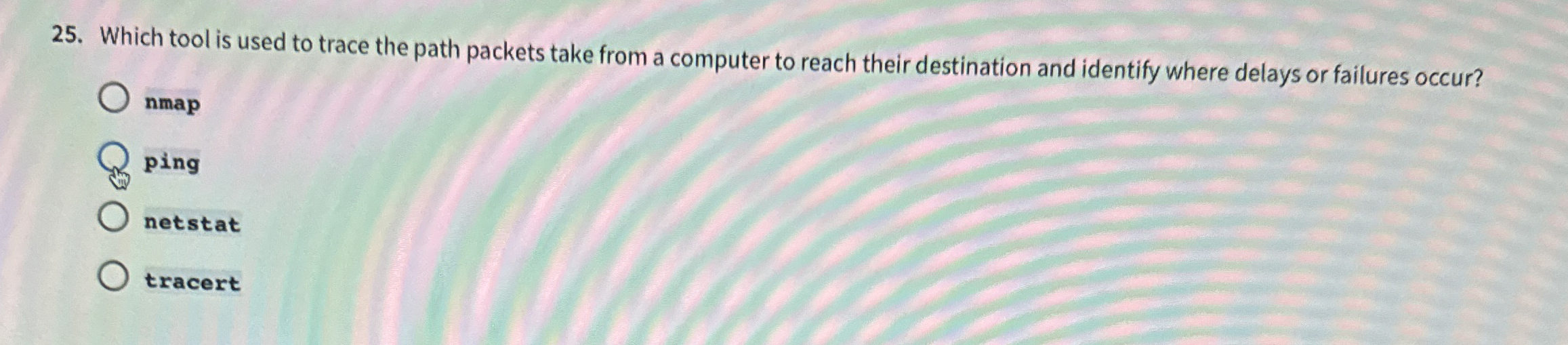 Solved Which tool is used to trace the path packets take | Chegg.com