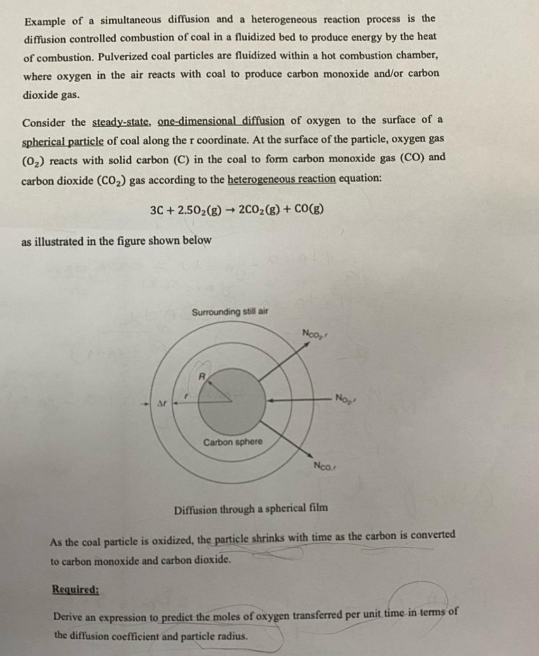 Solved Example of a simultaneous diffusion and a | Chegg.com
