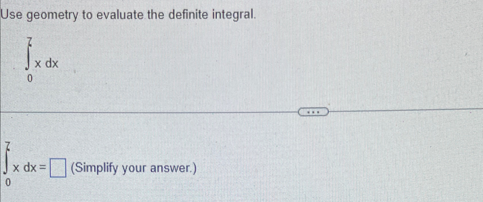 Solved Use geometry to evaluate the definite | Chegg.com
