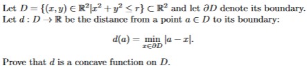 Solved Let D={(x,y)inR2|x2+y2≤r}subR2 ﻿and let delD denote | Chegg.com