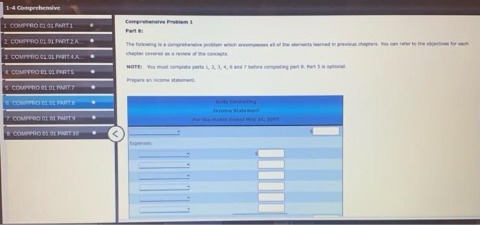 Solved 1-4 Comprehensive 1. COMPPRO.01.01. PART 1 Part 1 | Chegg.com