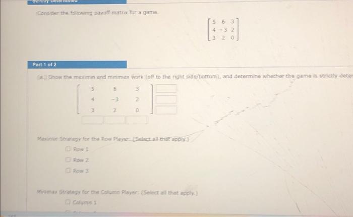 Solved Parts Sinctly Determined Consider the following | Chegg.com