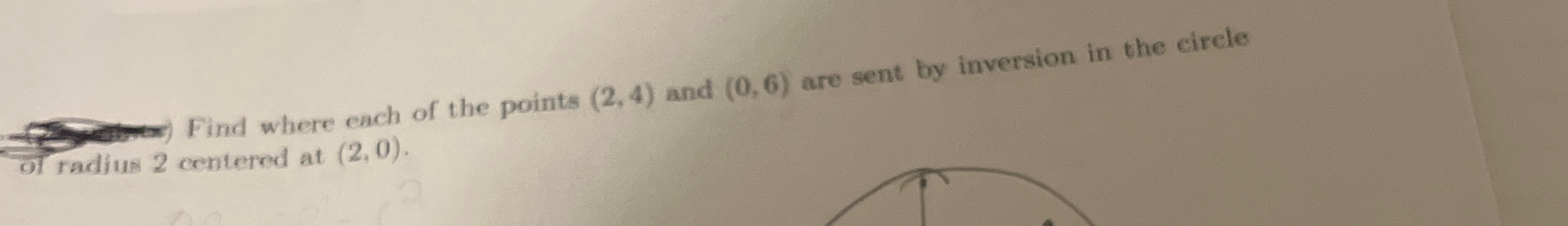 Solved Find where each of the points (2,4) ﻿and (0,6) ﻿are | Chegg.com