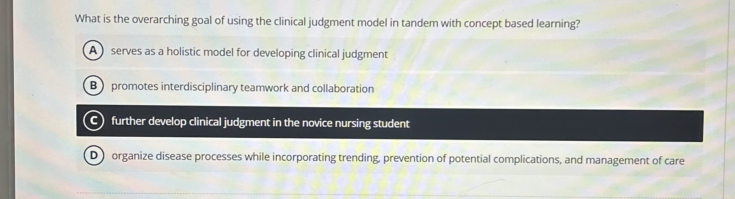 Solved What is the overarching goal of using the clinical | Chegg.com