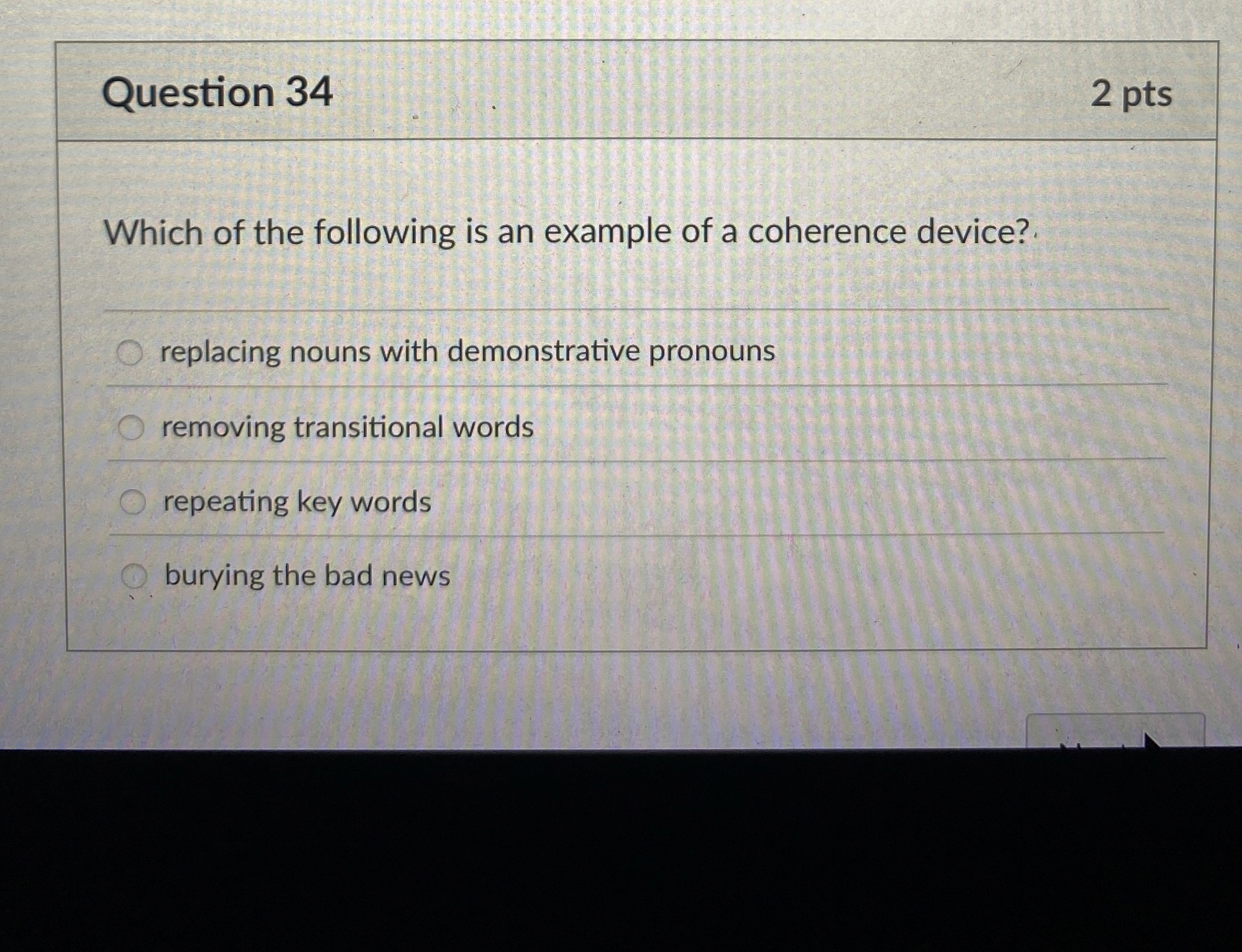 Solved Question 342 ﻿ptsWhich of the following is an example | Chegg.com