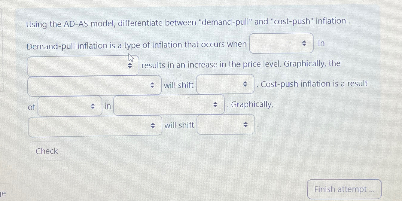 Solved Using the AD-AS model, differentiate between | Chegg.com