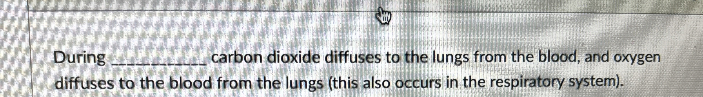 Solved During q, ﻿carbon dioxide diffuses to the lungs from | Chegg.com