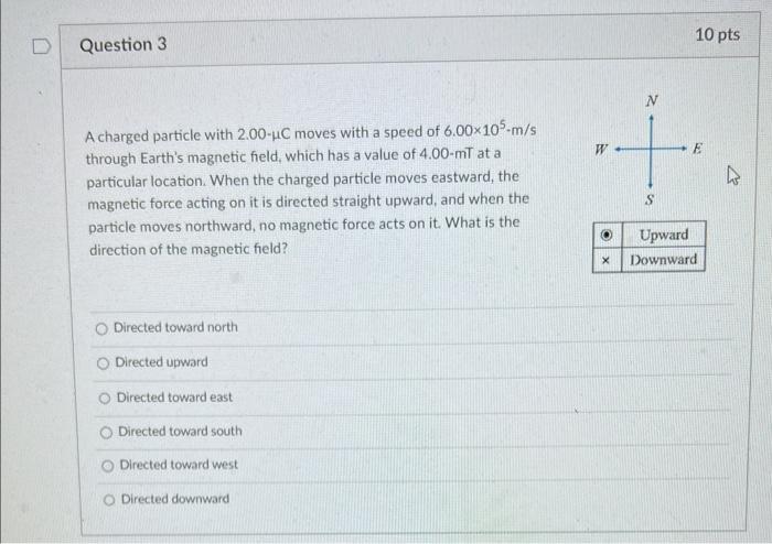 Solved A charged particle with 2.00−μC moves with a speed of | Chegg.com
