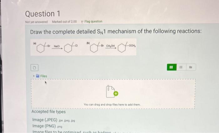 Solved Draw the complete detailed SN1 mechanism of the | Chegg.com