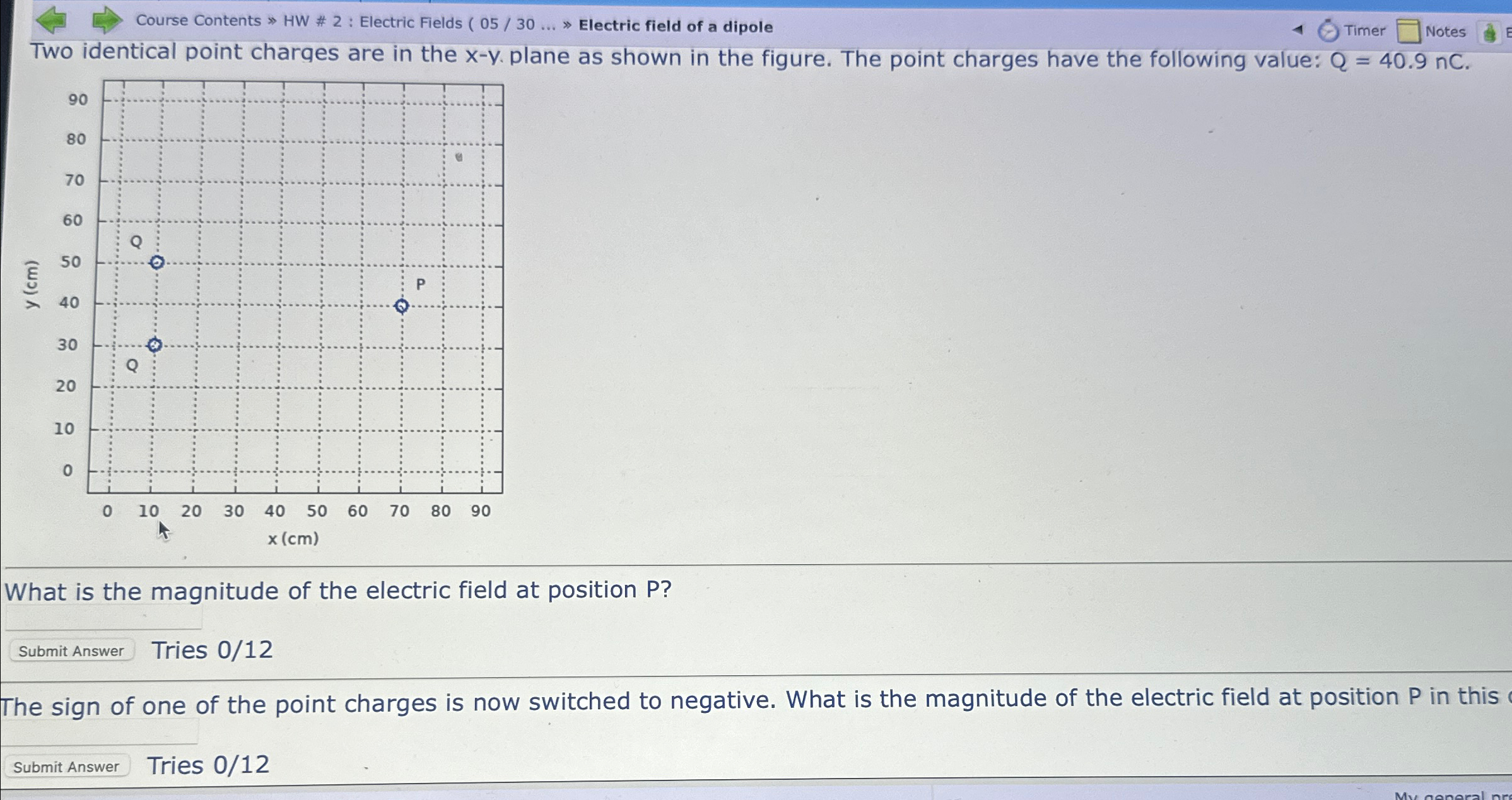 Solved Course Contents $ HW # 2 ﻿: Electric Fields | Chegg.com