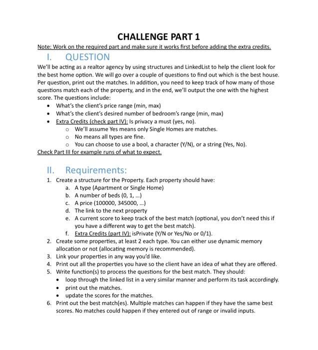 Solved CHALLENGE PART 1 Note: Work on the required part and | Chegg.com