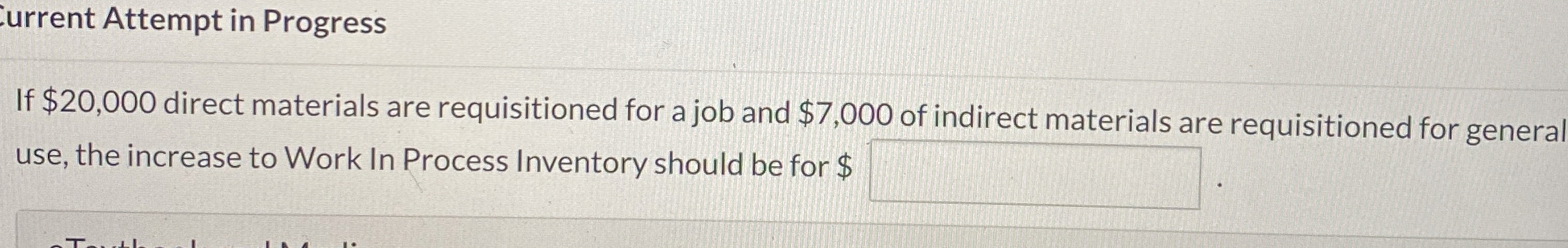 High Quality SOLUTION urrent Attempt in ProgressIf $20,000 ﻿direct | Chegg.com