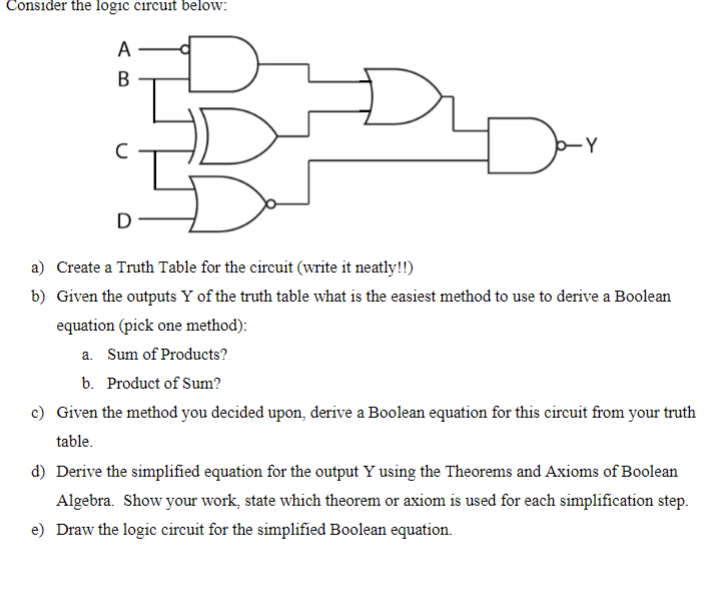 Solved Consider the logic circuit below: Consider the logic | Chegg.com