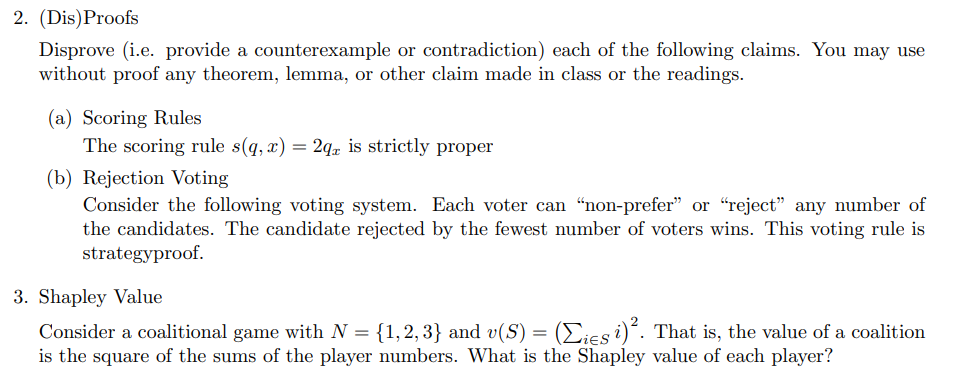 Solved (Dis)ProofsDisprove (i.e. ﻿provide a counterexample | Chegg.com