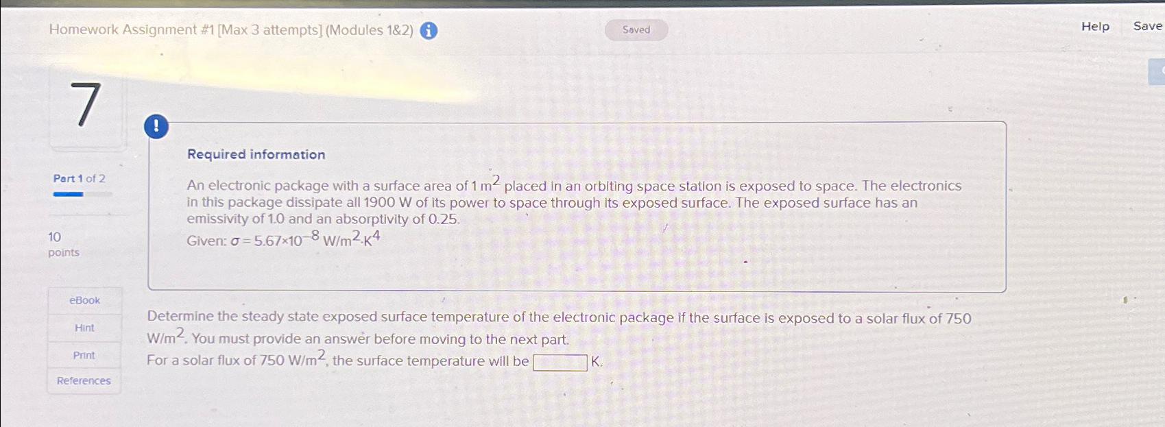 Solved Homework Assignment 1 [max 3 Attempts] Modules 1and2