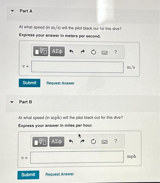 Solved A jet plane comes in for a downward dive as shown in | Chegg.com