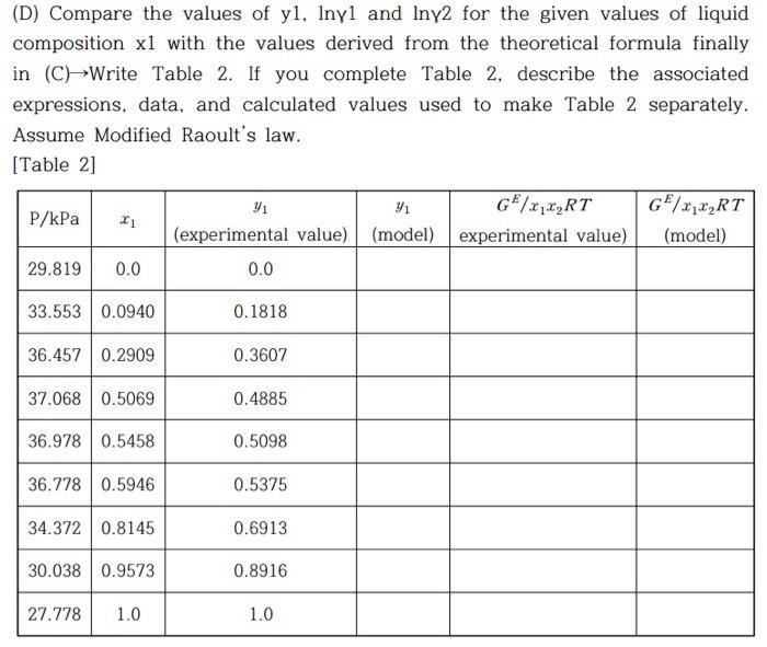 Solved (C) Find parameter A21, A2, and C through regression | Chegg.com