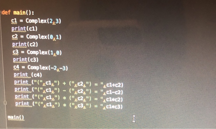 Solved 8. (12 points) For the Complex class above, perform | Chegg.com