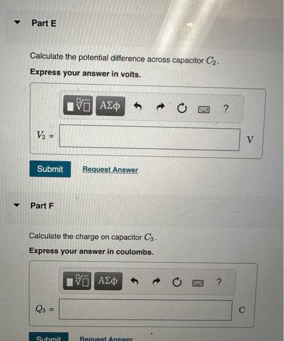 Solved Calculate the potential difference across capacitor | Chegg.com