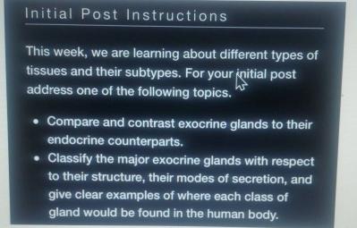 Solved Initial Post InstructionsThis week, we are learning | Chegg.com
