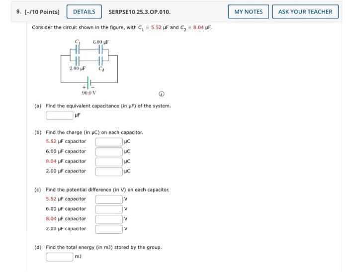 Solved Consider the circuit shown in the figure, with | Chegg.com